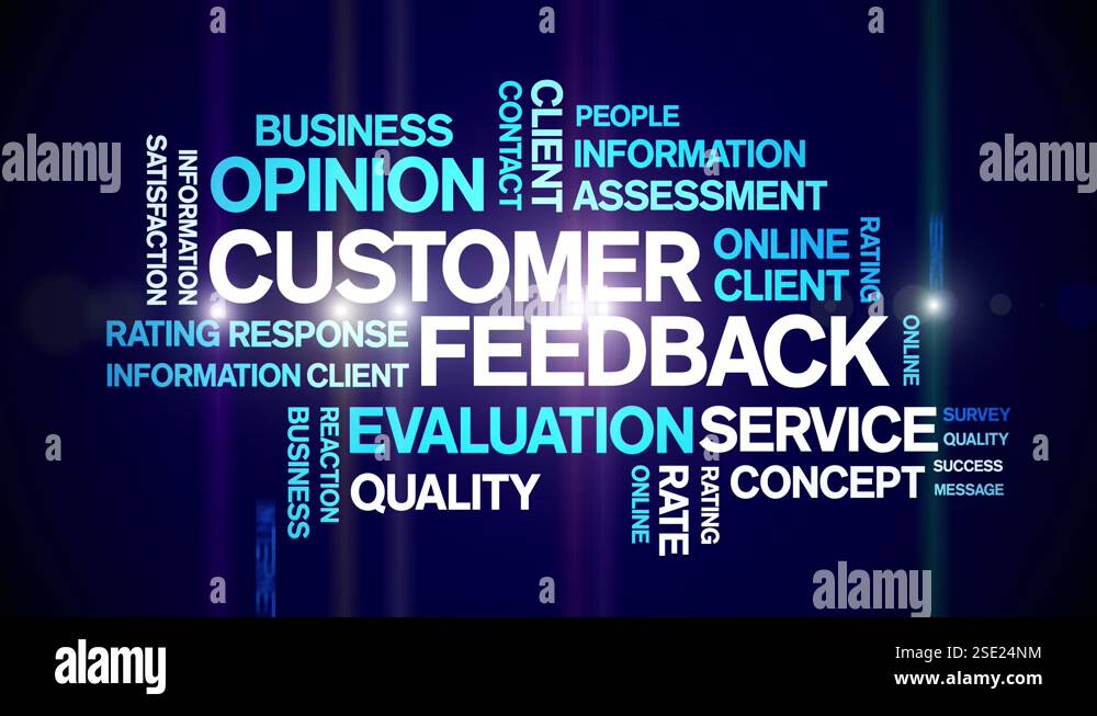 4k Customer Feedback Animated Tag Word Cloud,Text Animation seamless ...