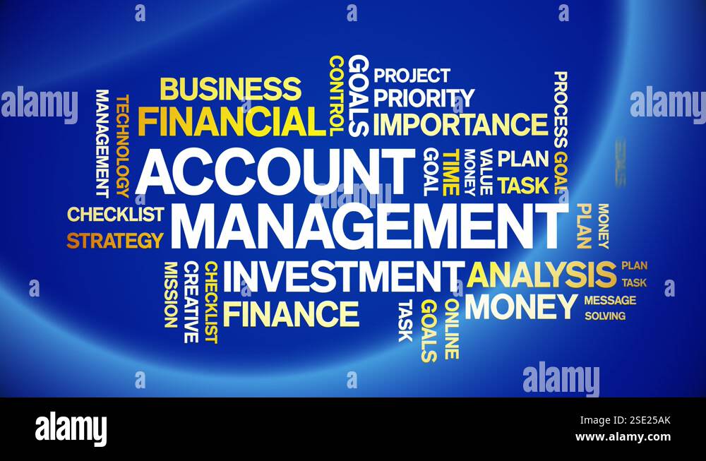 4k Account Management Animated Tag Word Cloud,Text Animation seamless ...