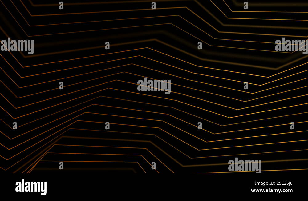 Black abstract motion background with golden curved lines Stock Video ...