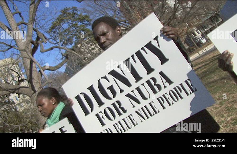 Stop Sudanese Genocide (Clip 1 of 7 Stock Video Footage - Alamy