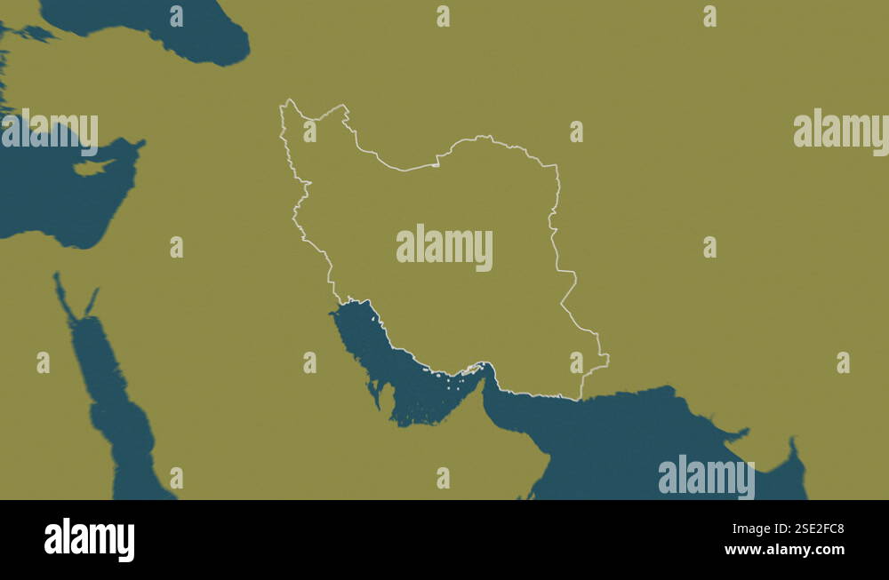 Iran map - solid. Regions. Pattern Stock Video Footage - Alamy