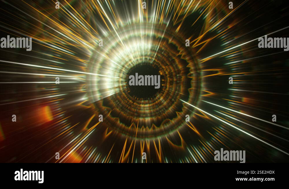 Circle equalizer level meter 3D render seamless loop animation Stock ...