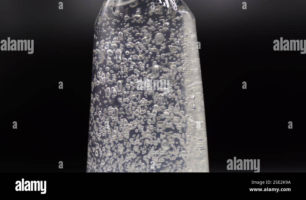 Scientific experiments in researching laboratory with oxygen, frozen ...