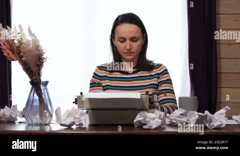 Retro old typewriter crumpled Stock Videos & Footage - HD and 4K Video ...