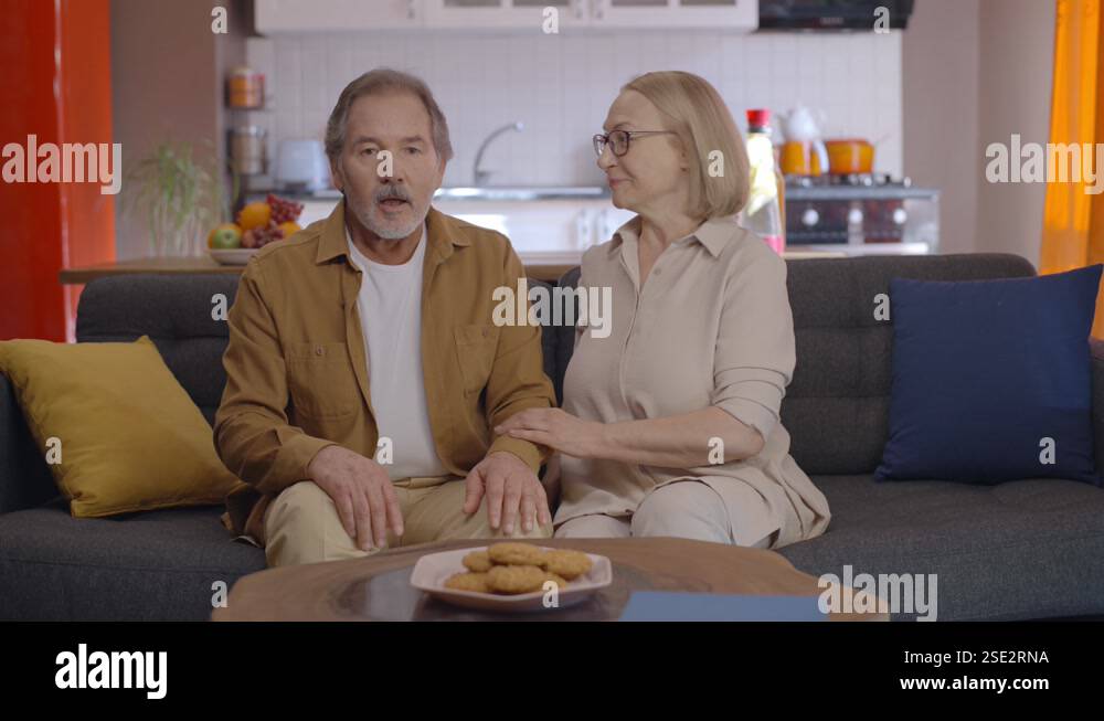 The old couple of gossip, talking from behind Stock Video Footage - Alamy