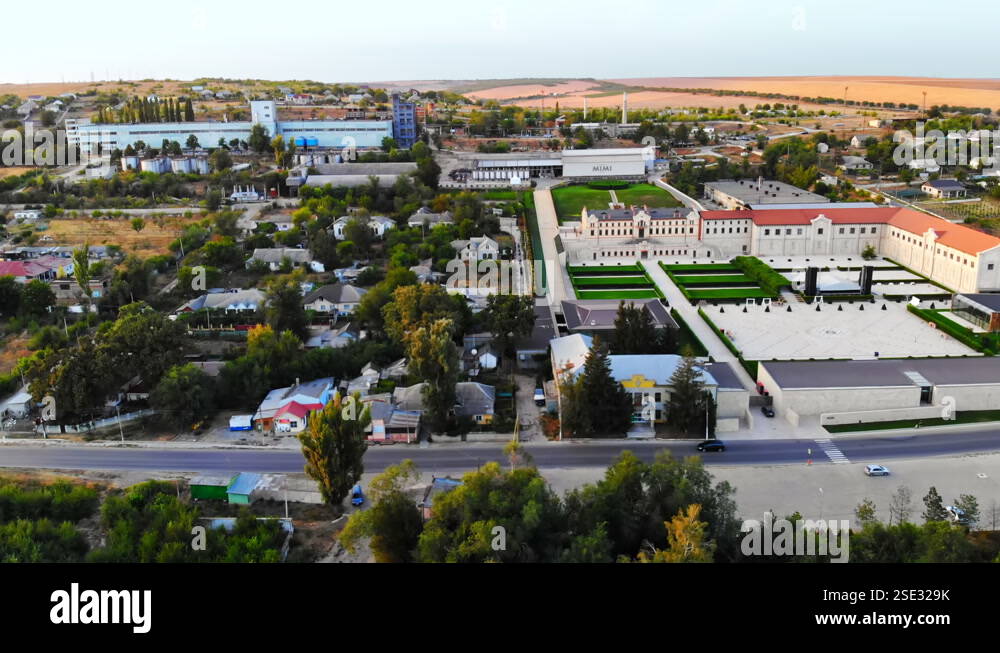 BULBOACA, MOLDOVA - SEPTEMBER 12, 2020: Mimi castle among houses and ...
