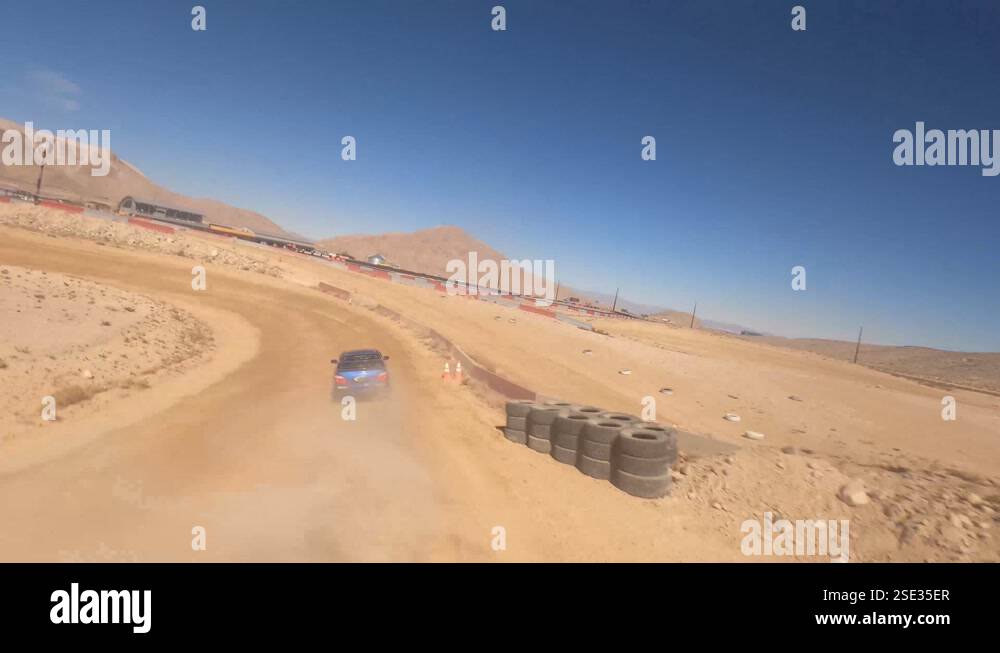 Rally Car Chase Through Track with FPV Drone 4K Stock Video Footage - Alamy