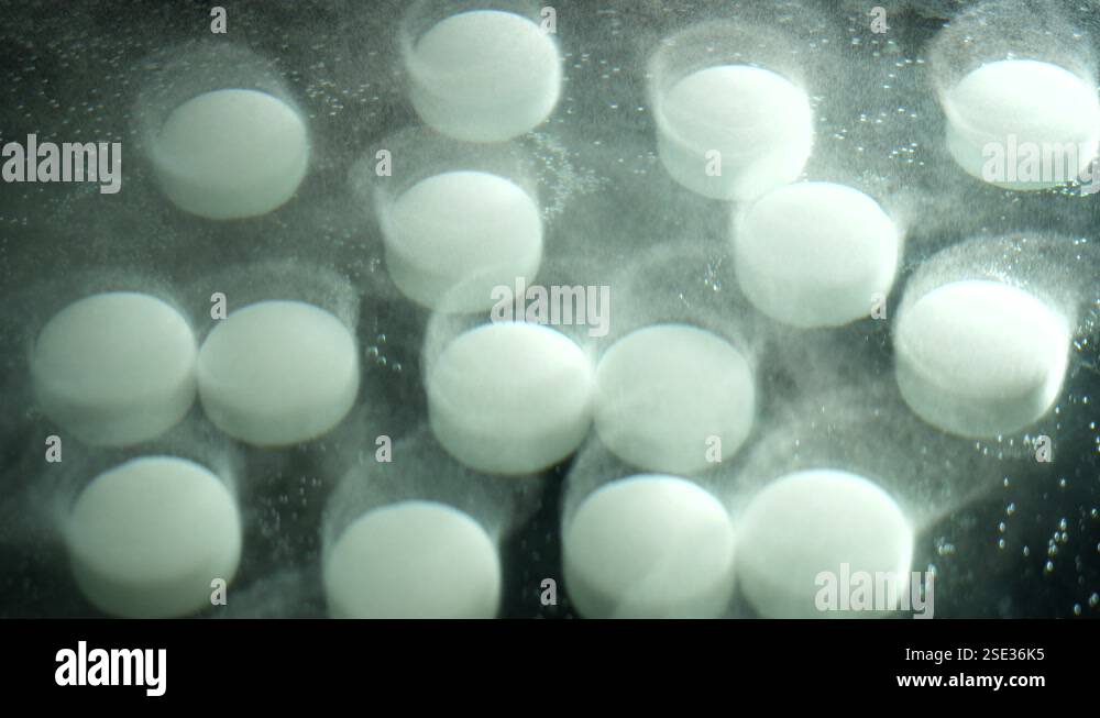 dissolving salt tablets to soften water close-up Stock Video Footage ...