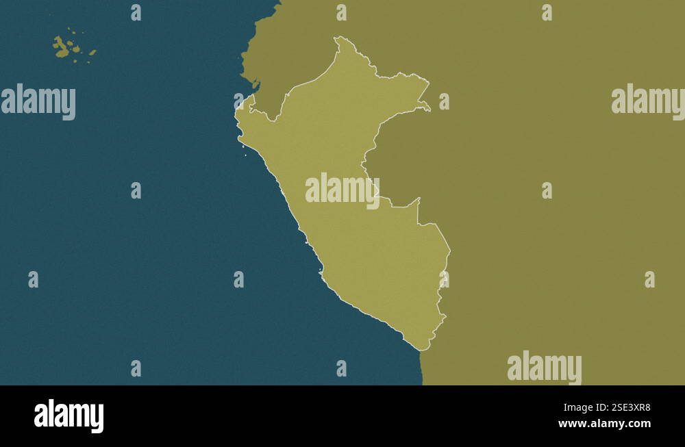 Peru map - zoom. Regions. Pattern Stock Video Footage - Alamy