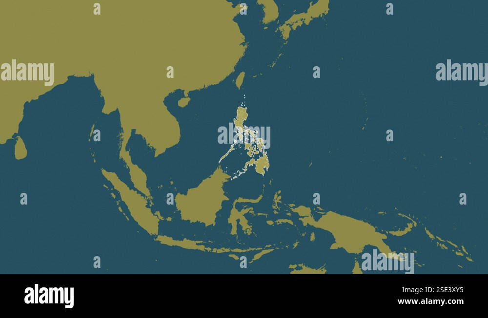 Philippines map - extract. Regions. Pattern Stock Video Footage - Alamy