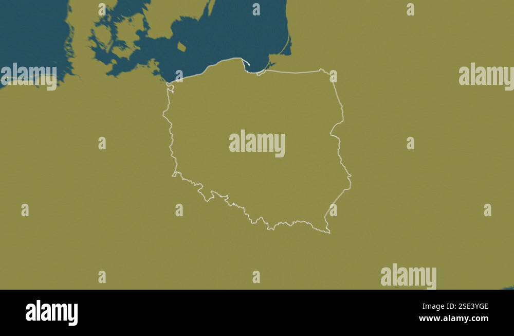 Poland map - solid. Border. Pattern Stock Video Footage - Alamy