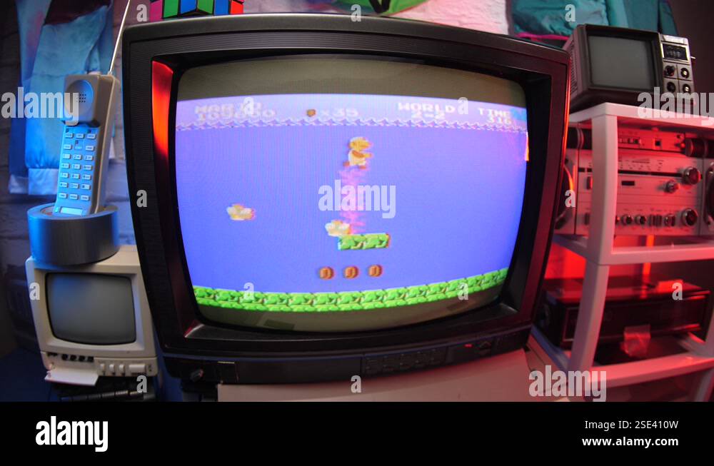 Super mario bros video game Stock Videos & Footage - HD and 4K Video ...