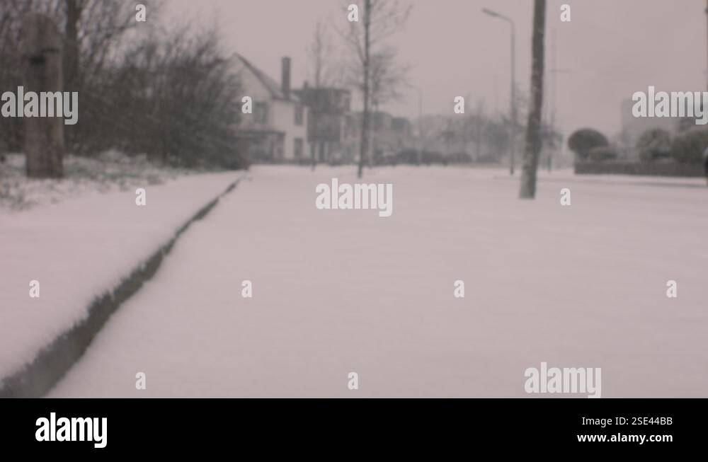 blur winter snowing still ground close up view of bottom floor with ...