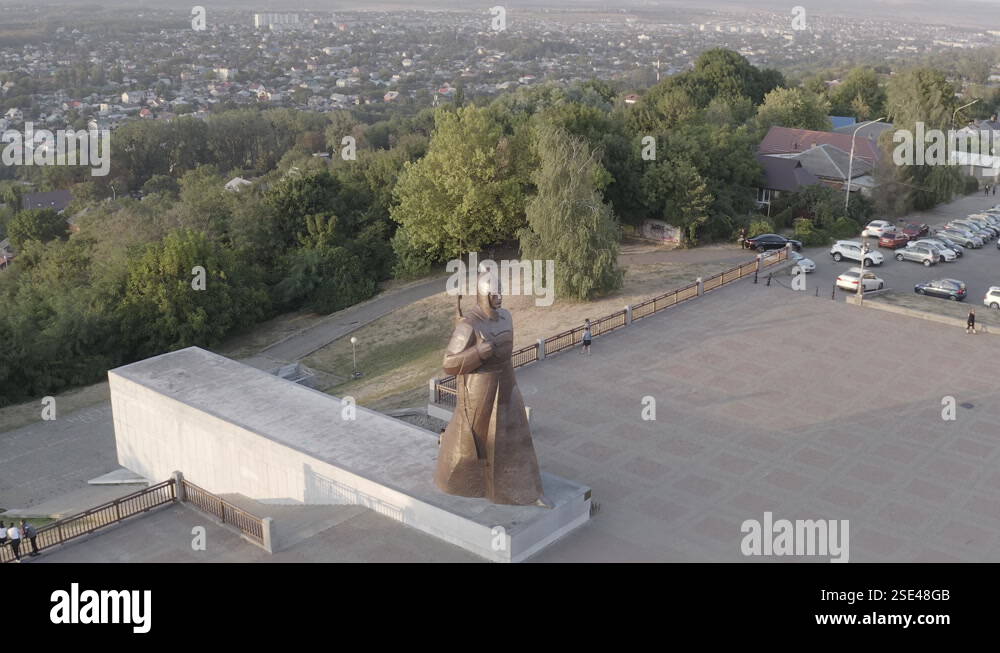 D-Log. Stavropol, Russia. Monument to the Red Guard Soldier. Soldier ...