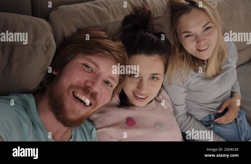 Two girls on couch cell Stock Videos & Footage - HD and 4K Video Clips ...