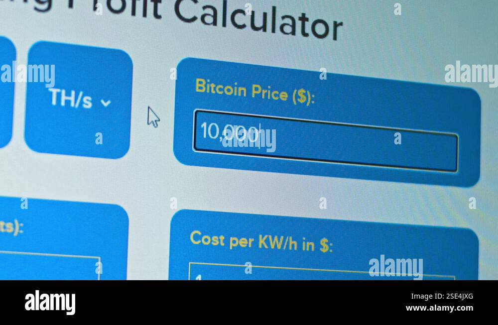Bitcoin mining profit calculator. Mining wallet. Earnings per month ...