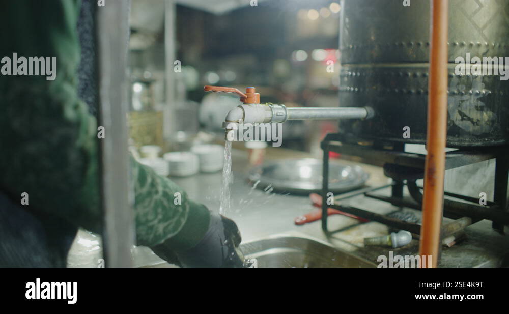 Traditional Kurdish Tea Shop at Iskan Street in Erbil, Iraq Stock Video ...