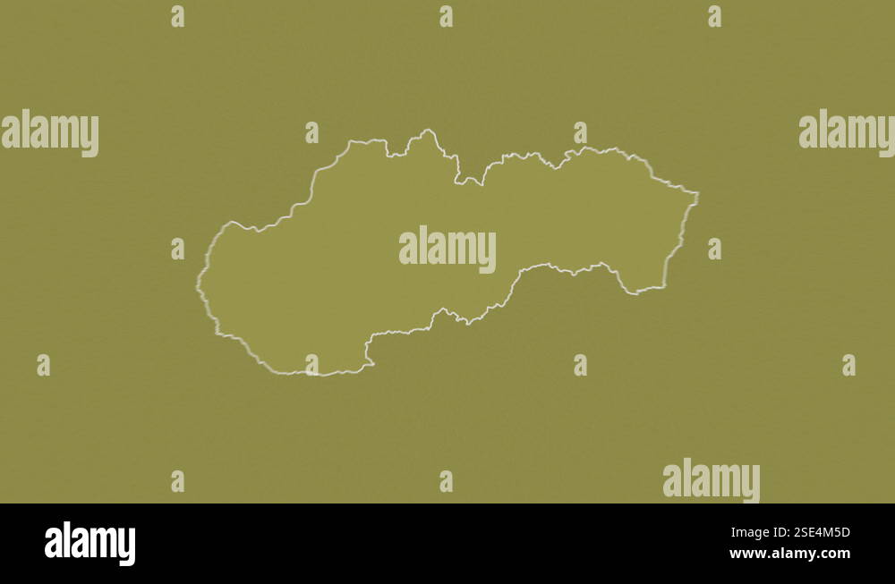 Slovakia map - solid. Regions. Pattern Stock Video Footage - Alamy