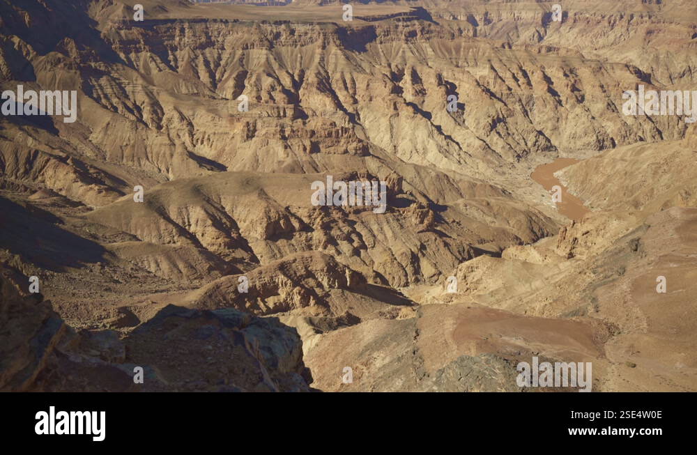 Ancient Barren Fish River Canyon gigantic ravine in Namibia, Africa ...