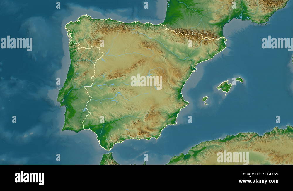 Physical map of spain Stock Videos & Footage - HD and 4K Video Clips ...
