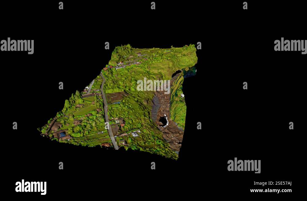 original life aerial scan using drones overlasy on top a 3d computer ...