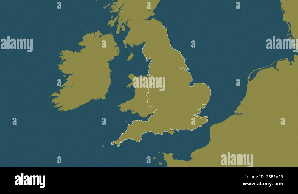 England - Great Britain map - drive. Border. Pattern Stock Video ...