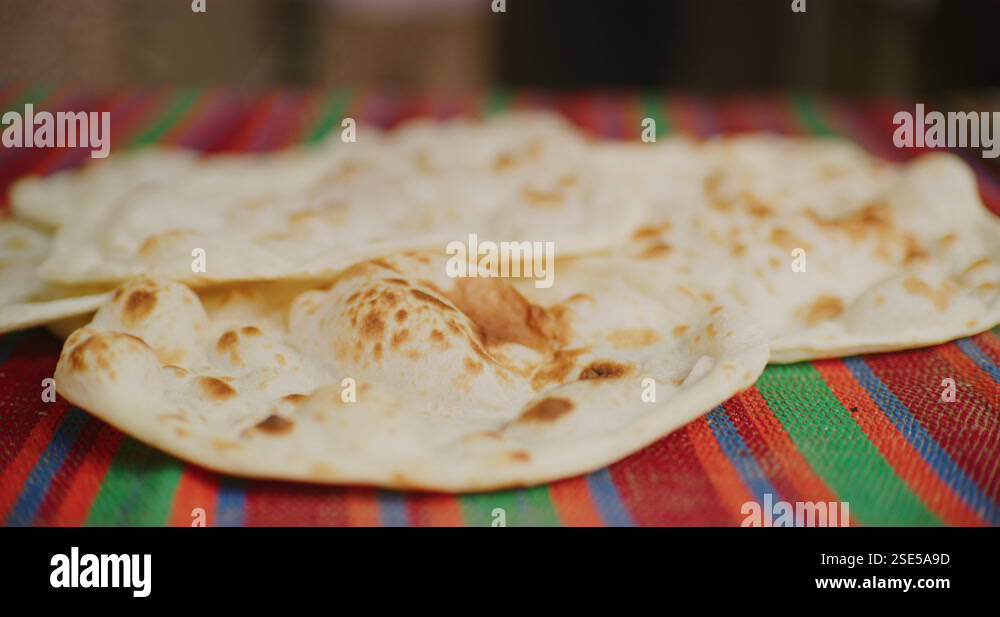 Fresh Naan Bread At A Traditional Bakery Between Tea Shops in Erbil ...