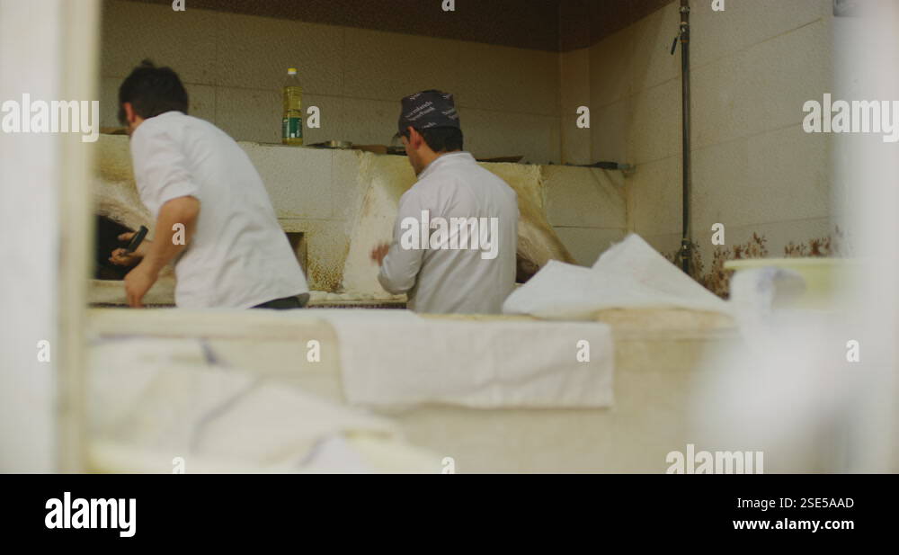 Traditional Fresh Naan Bakery Between Tea Shops Near The Citadel in ...