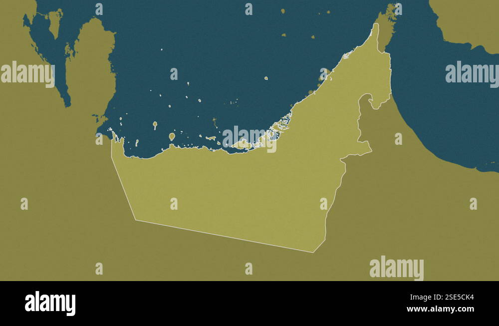 United Arab Emirates map - zoom. Border. Pattern Stock Video Footage ...