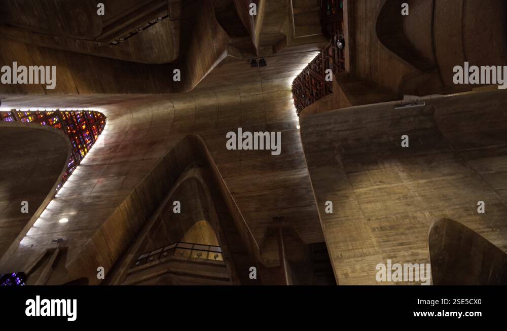 The vaults of the Catholic Church inside view Stock Video Footage - Alamy