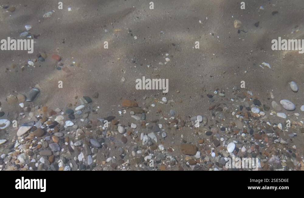 Waving pure sea water texture. Summer background of ocean sandy bottom ...