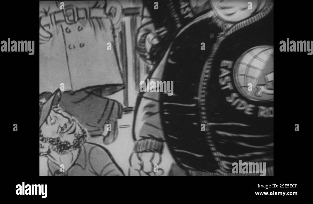 1960s Cuba: Political cartoon of Fidel Castro and Nikita Khrushchev ...