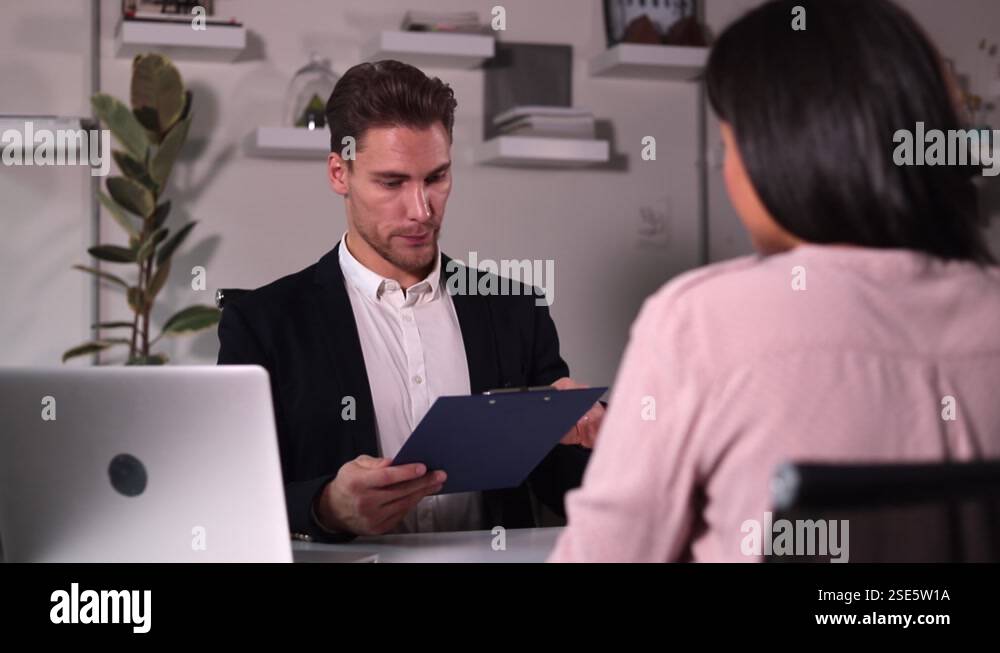 Interview man and woman Stock Videos & Footage - HD and 4K Video Clips ...
