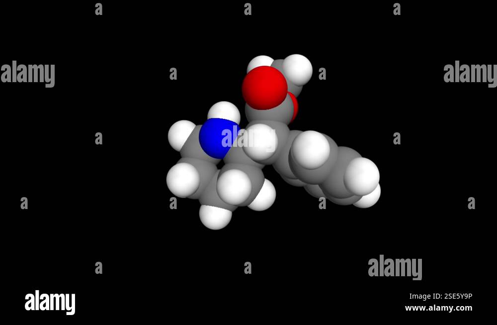 Dexmethylphenidate molecule 3D ADHD attention deficit hyperactivity ...
