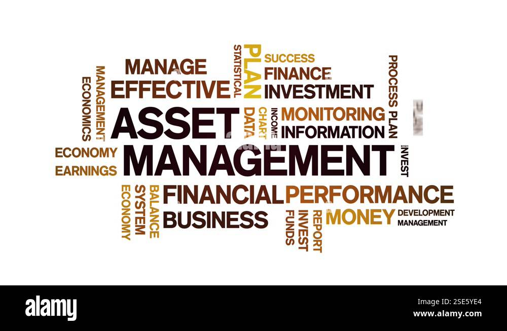 4k Asset Management Animated Tag Word Cloud,Text Design Animation ...