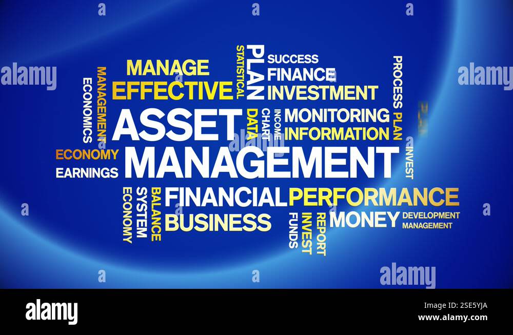 4k Asset Management Animated Tag Word Cloud,Text Design Animation ...
