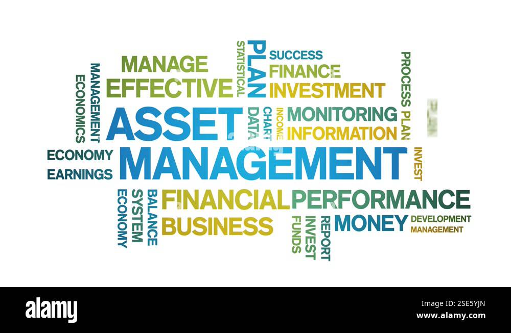 4k Asset Management Animated Tag Word Cloud,Text Design Animation ...