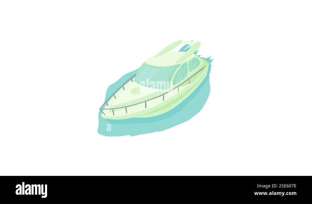 Cruise ship icon animation Stock Video Footage - Alamy