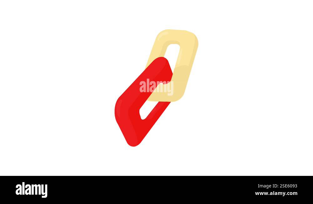 Chain icon animation Stock Video Footage - Alamy