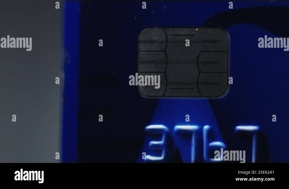 Blue chip card, plastic debit card or credit card that contains a built ...