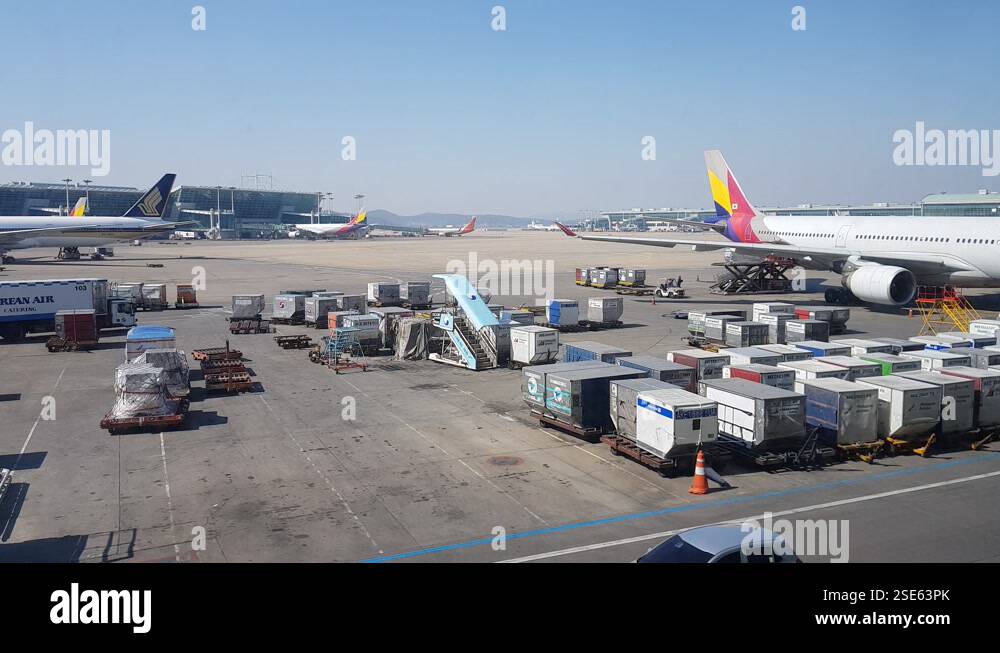 Incheon International Airport Cargo Area With Unit Load Device And ...