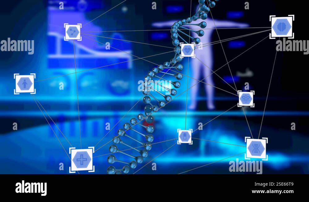 Dna icons medical genetic lab Stock Videos & Footage - HD and 4K Video ...