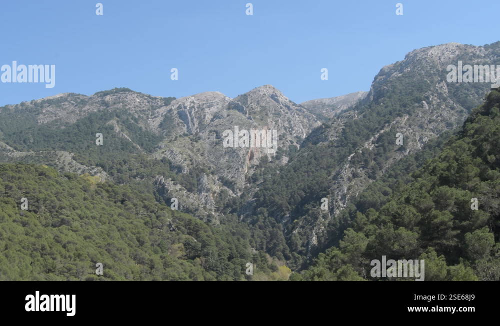 Mountains in Alcazar park natural, Alcaucin, Spain Stock Video Footage ...