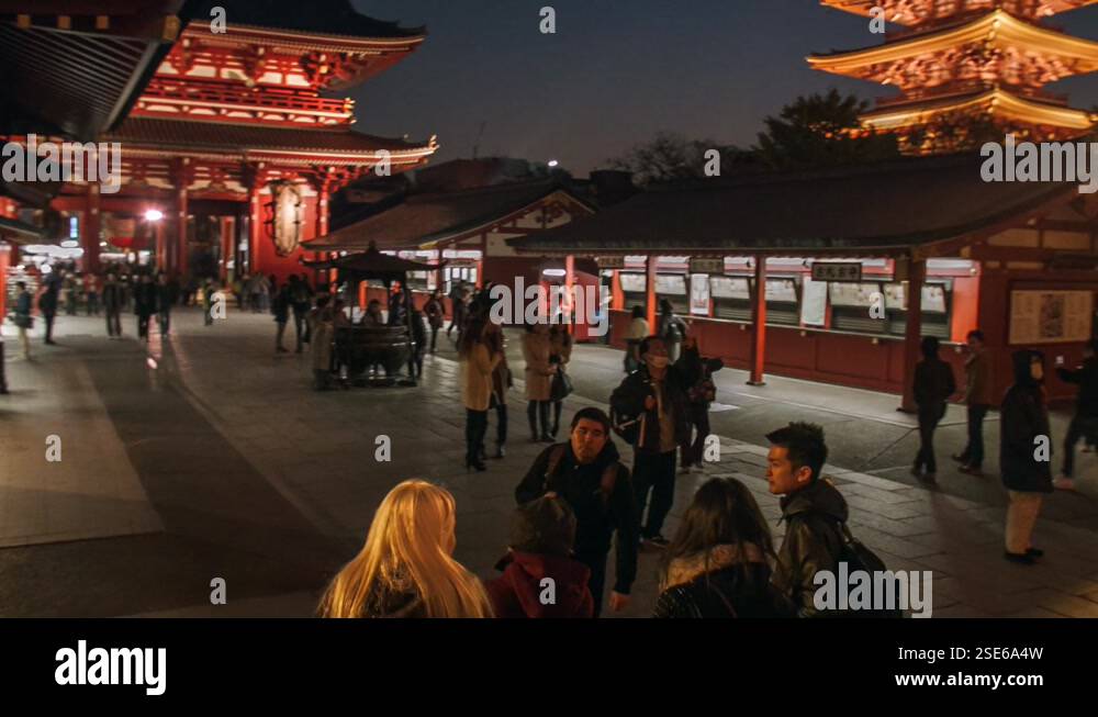 Asakusa Sensoji Temple Kaminarimon Gate Stock Video Footage - Alamy