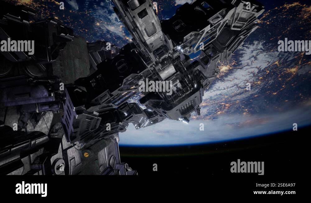 Alien Spaceship Armada Nearing Earth Stock Video Footage - Alamy