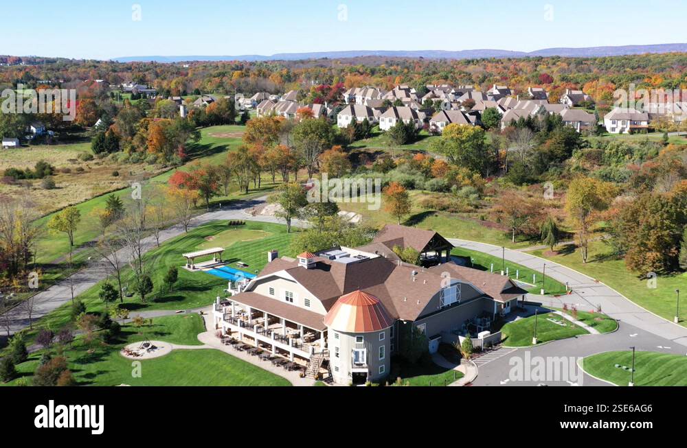 Modern luxury mansion in drone reveal shot flying backward Stock Video ...