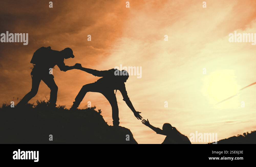 teamwork help business travel silhouette concept. group team of ...