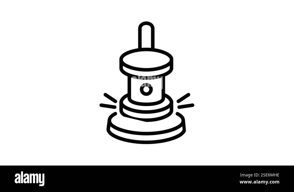 Gavel icon animation Stock Video Footage - Alamy