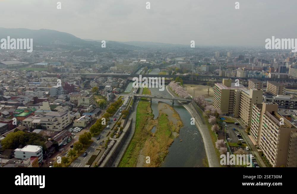 The Aerial view of Kyoto Stock Video Footage - Alamy