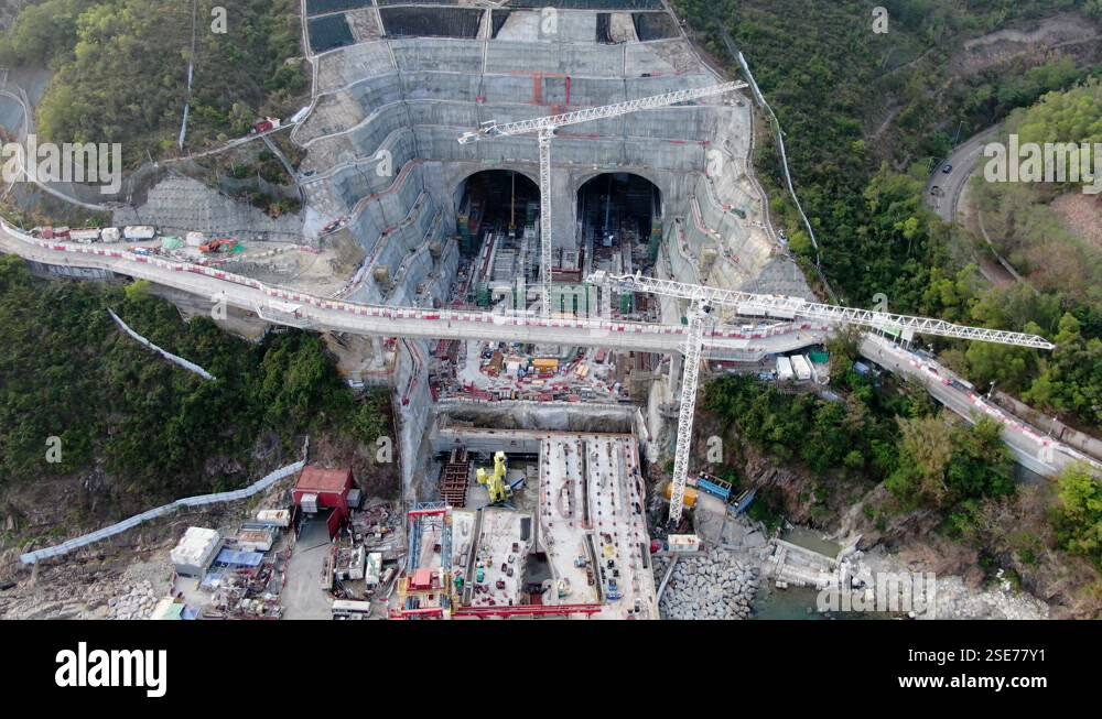 Hong Kong cross bay link construction project, a dual two-lane bridge ...